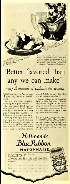 Hellmann’s mayonaise, Hell Man wat een geschiedenis! – remcoosculiflowers